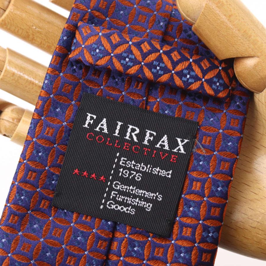 FAIRFAX フェアファクス ネクタイ ビジネス 小紋 オレンジ FAIRFAX フェアファクス ネクタイ ビジネス 小紋 オレンジ
