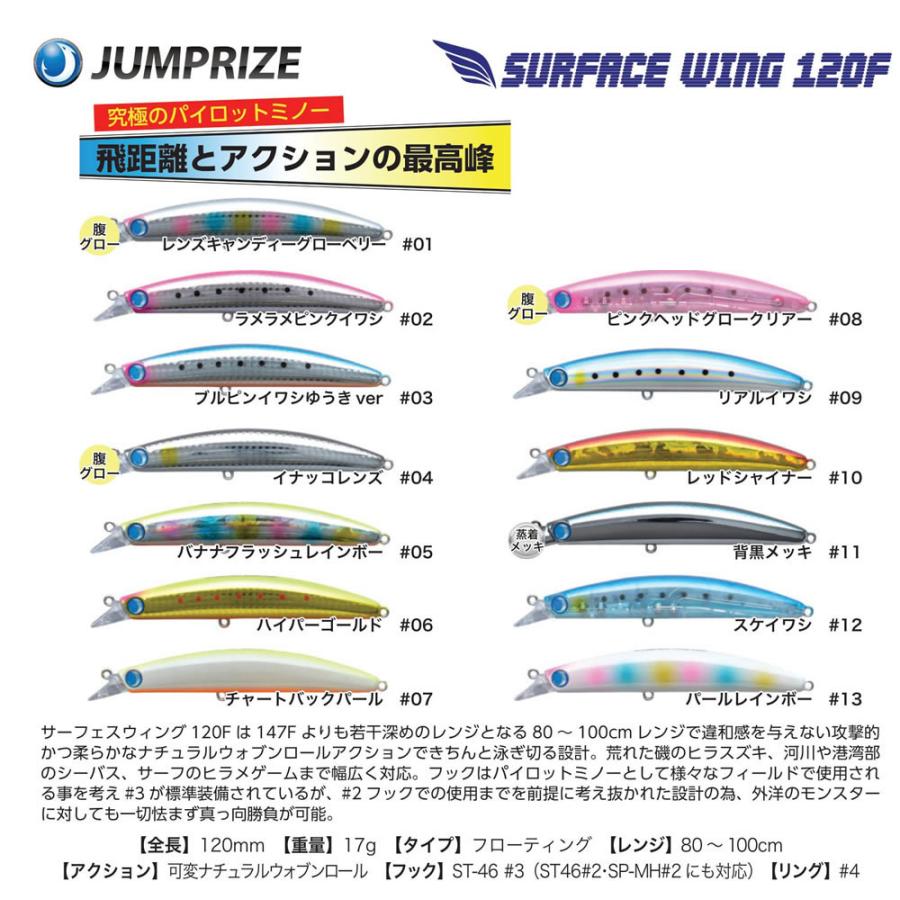 JUMPRIZE（ジャンプライズ） サーフェスウイング120F : ウインズヤフー店 - 通販 - Yahoo!ショッピング