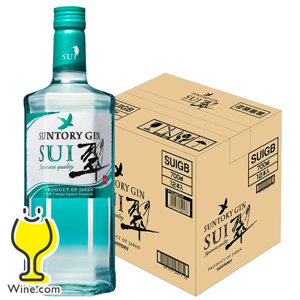 SUNTORY 翠ジン 翠 スイ 700ml 12本 送料無料 優良配送 ジン サントリー翠 ジャパニーズ SUI 40度 700ml×1ケース/12本(012) gin_SUIG『OMS ...