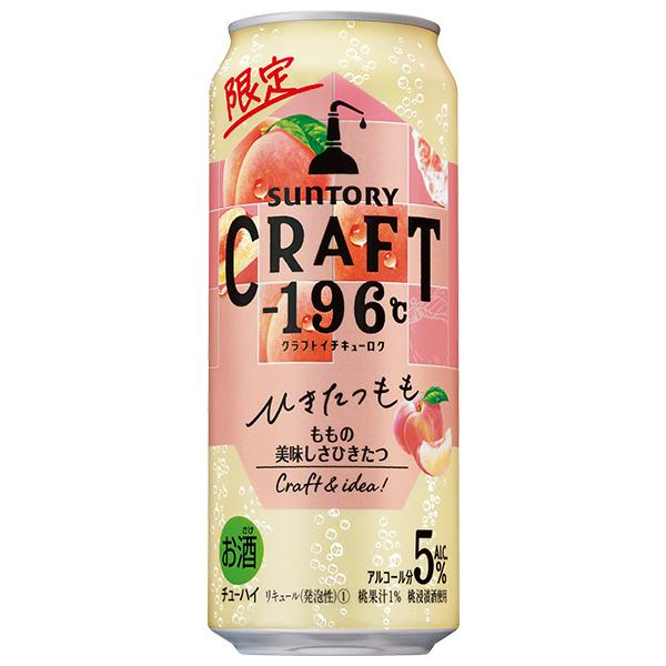 ー196 クラフトチューハイ サワー 送料無料 サントリー CRAFT -196℃ ひきたつもも 500ml×2ケース/48本(048)『BSH』 : ワイン.comビールチューハイのお店 ...