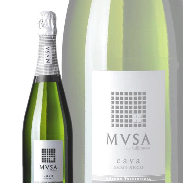 スパークリング ワイン やや甘口 ヴァルフォルモッサ ムッサ MVSA ブリュット 750ml カバ カヴァ : ワイン.comビール ...