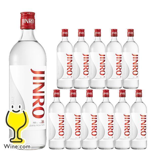 JINRO 甲類焼酎 送料無料 新 眞露 ジンロ 25度 700ml×1ケース/12本(012) : ワイン.comビールチューハイのお店 - 通販 - Yahoo!ショッピング
