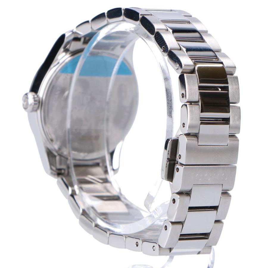 美品/ GUCCI グッチ YA1265013 Gタイムレス ピンクシェル クオーツ 腕時計 シルバー レディース ...