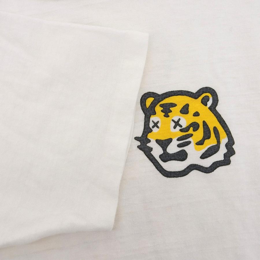 HUMAN MADE ヒューマンメイド ×KAWS Tiger Logo T-Shirt Tシャツ トップス レディース ホワイト M ...