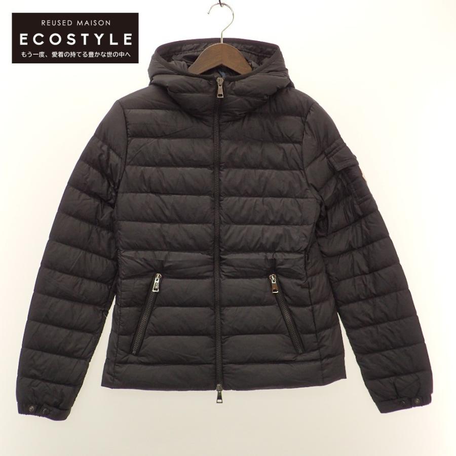 MONCLER 美品/国内正規/21年製 モンクレール BLES アームロゴワッペン フーディダウン ジャケット 1 ブラック レディース : ブランドリユースショップエコスタイル - 通販 ...