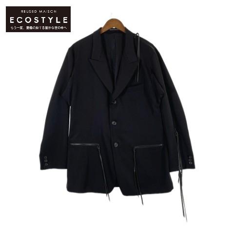 Yohji Yamamoto ヨウジヤマモト B yohji yamamoto 20AW ブラック NR J52 100 ガセット スリーブ ...