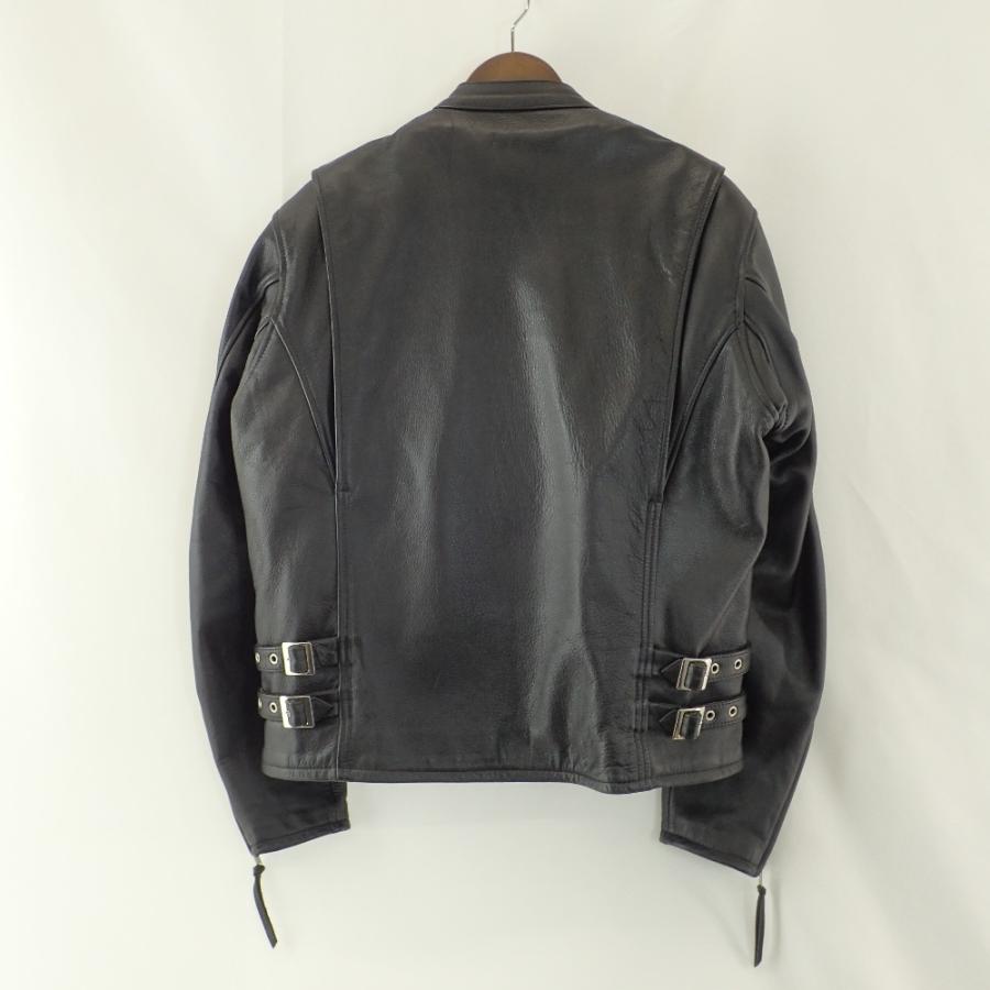 美品/ KADOYA カドヤ MVS-F 中綿入りライナー付 カーフレザー シングルライダース ジャケット LB ブラック メンズ : ブランドリユースショップエコスタイル - 通販 ...