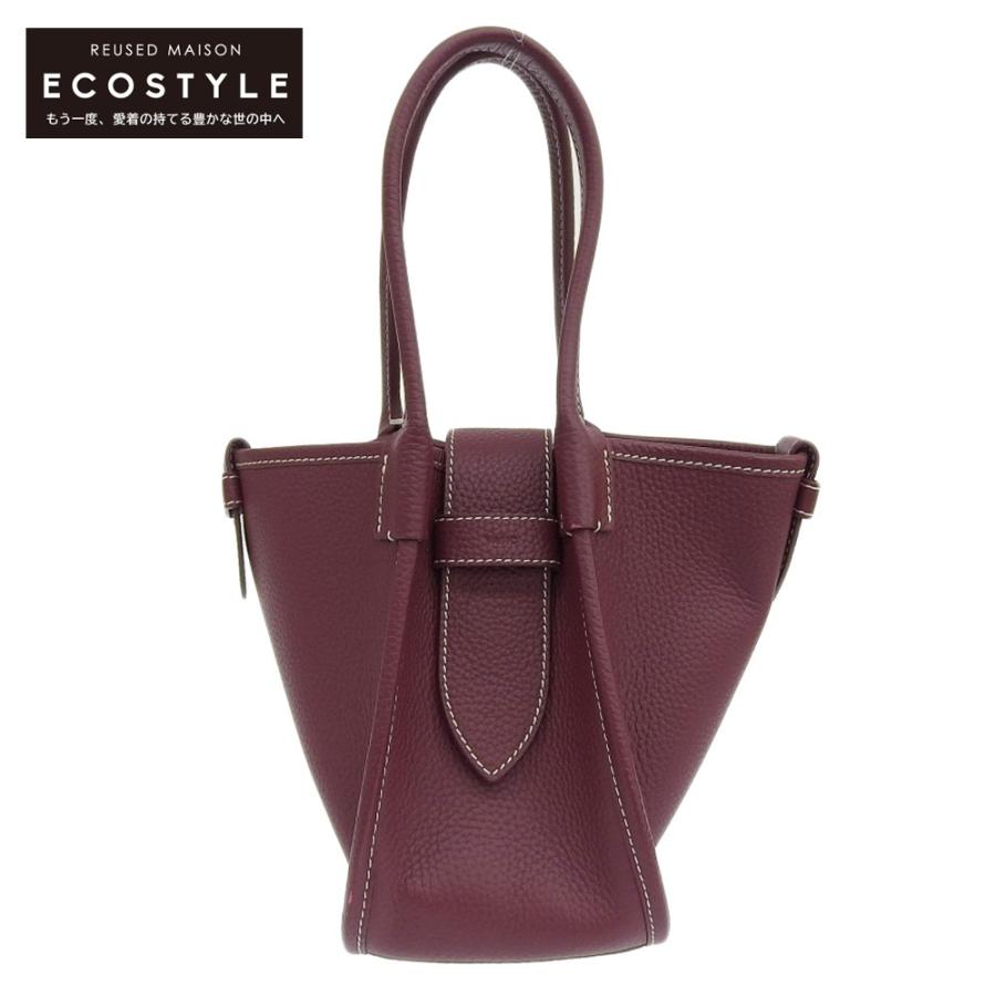 美品 VASIC ヴァジック PORT MINI ポートミニミニ ハンドバッグ ボルドー レディース : ブランドリユースショップエコスタイル ...