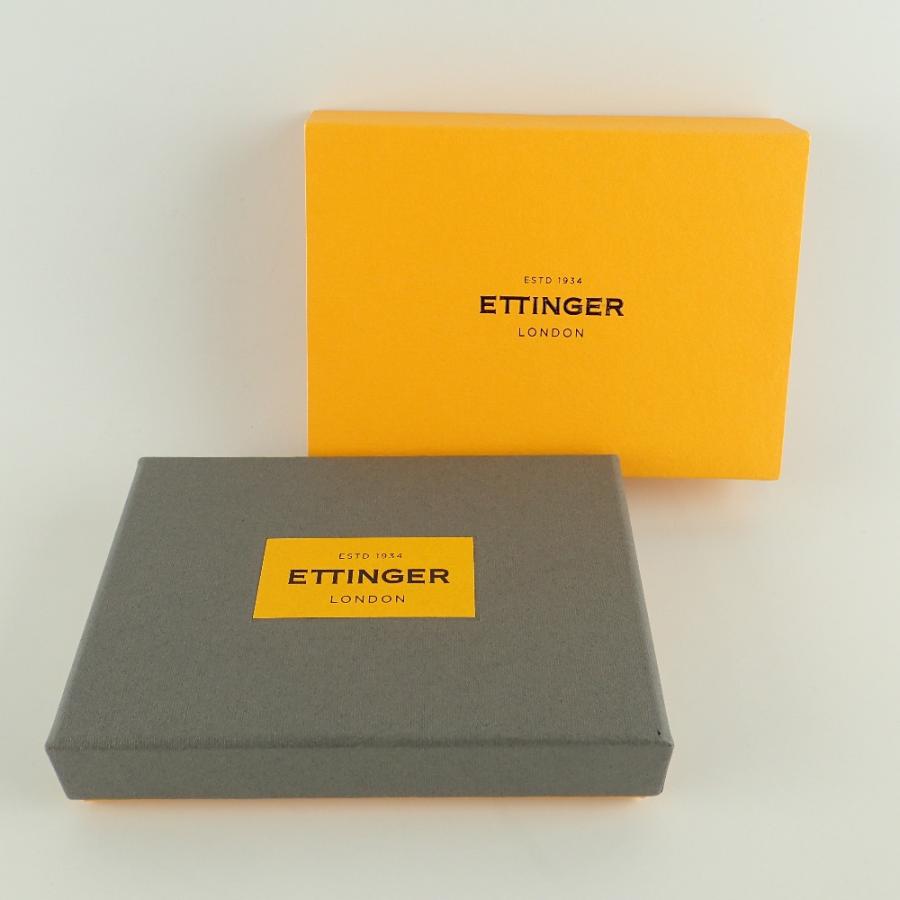 新品同様 ETTINGER エッティンガー VISITING CARD CASE 銀座店限定カラー 名刺入れ / カードケース ブラック/グレー メンズ : ブランドリユースショップエコス ...