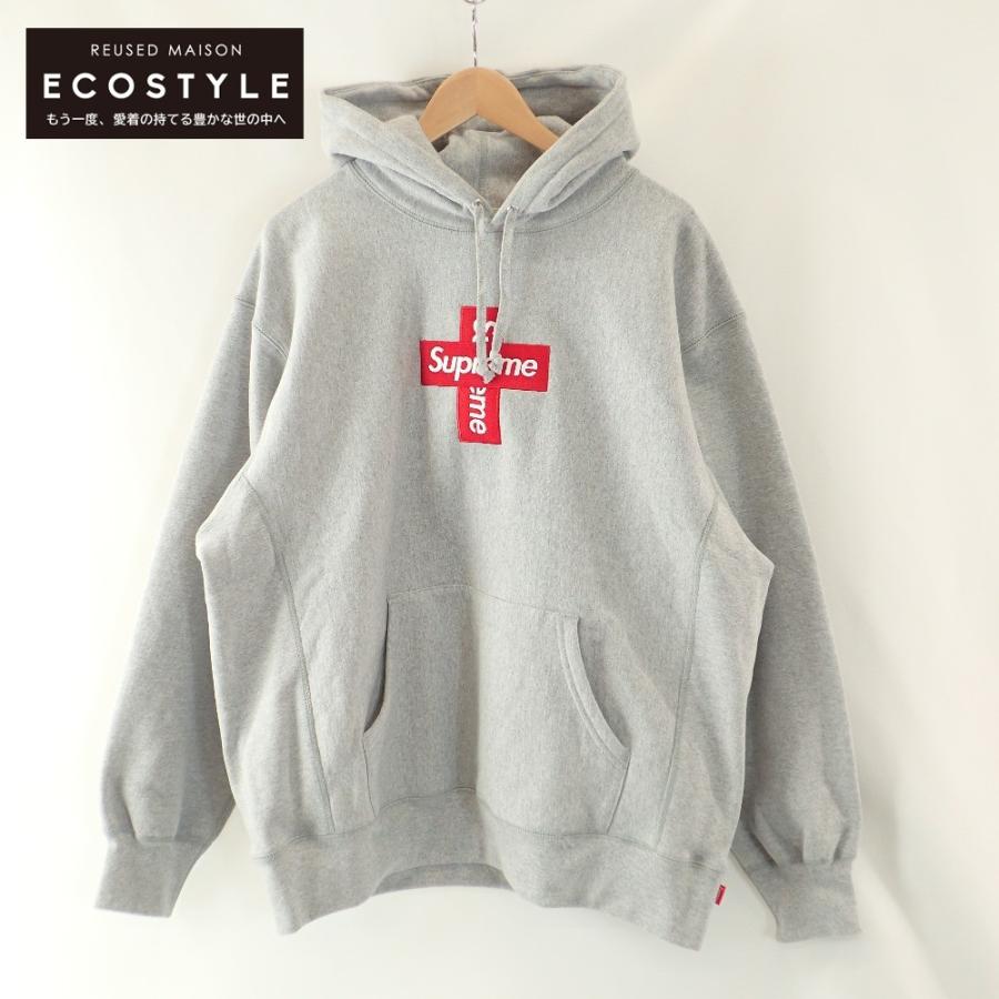 Supreme 美品/正規/20FW Supremeシュプリーム Cross Box logo Hooded Sweatshirt クロスボックスロゴ プルオーバー フーディ スウェットシャツ ...