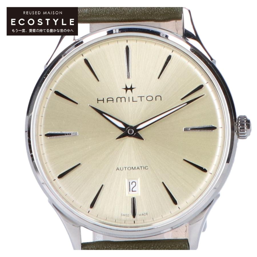 HAMILTON 美品 ハミルトン H38525811 ジャズマスター THINLINE AUTO 自動巻き 腕時計 40mm シルバー ...