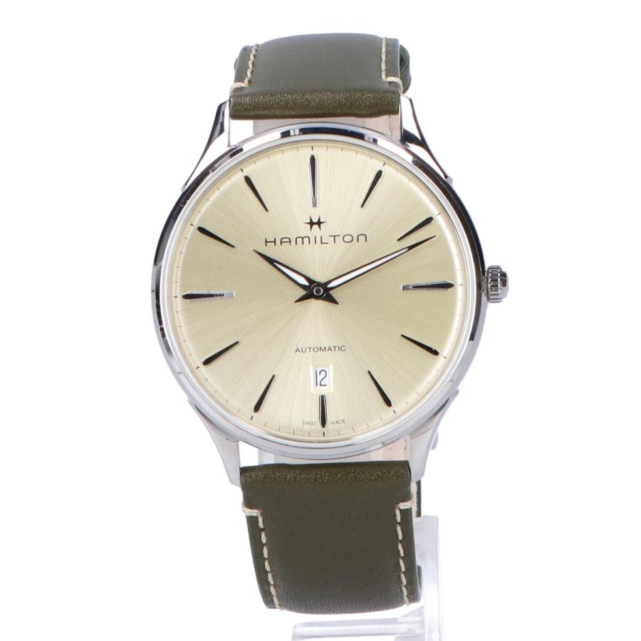 HAMILTON 美品 ハミルトン H38525811 ジャズマスター THINLINE AUTO 自動巻き 腕時計 40mm シルバー ...