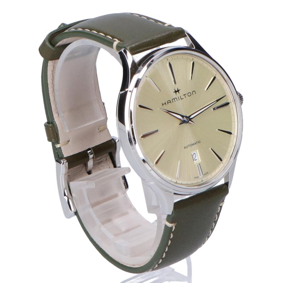 HAMILTON 美品 ハミルトン H38525811 ジャズマスター THINLINE AUTO 自動巻き 腕時計 40mm シルバー ...