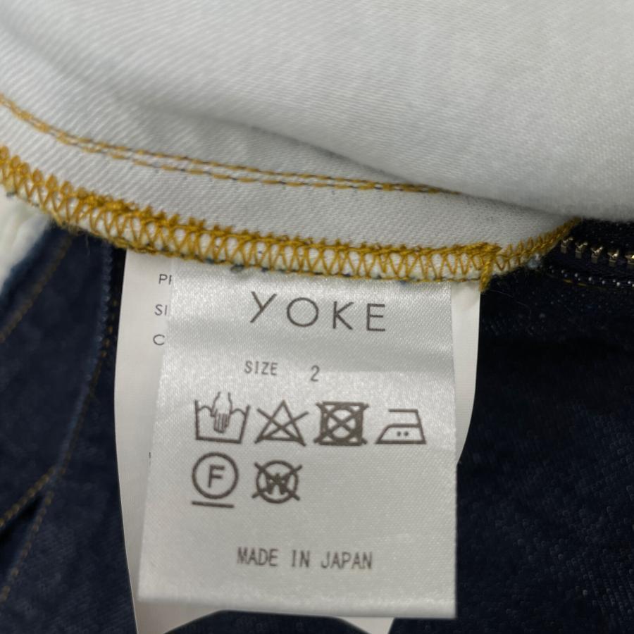 YOKE ヨーク YK22AW0405P CUT-OFF WIDE-LEGGED DENIM TROUSERS YOKE ヨーク YK22AW0405P CUT-OFF WIDE-LEGGED DENIM TROUSERS