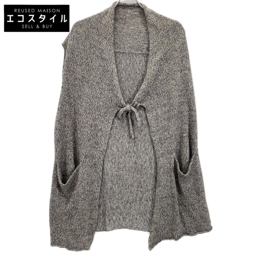 JURGEN LEHL ヨーガンレール グレー リネン 編み込み ロングジレ