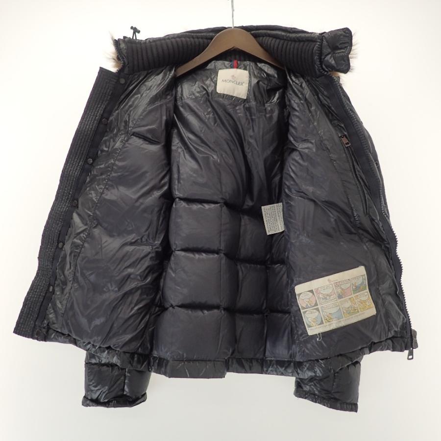 MONCLER モンクレール HUBERT ヒュベール ファー付きダウンジャケット 1 ネイビー メンズ : ブランドリユースショップエコス ...