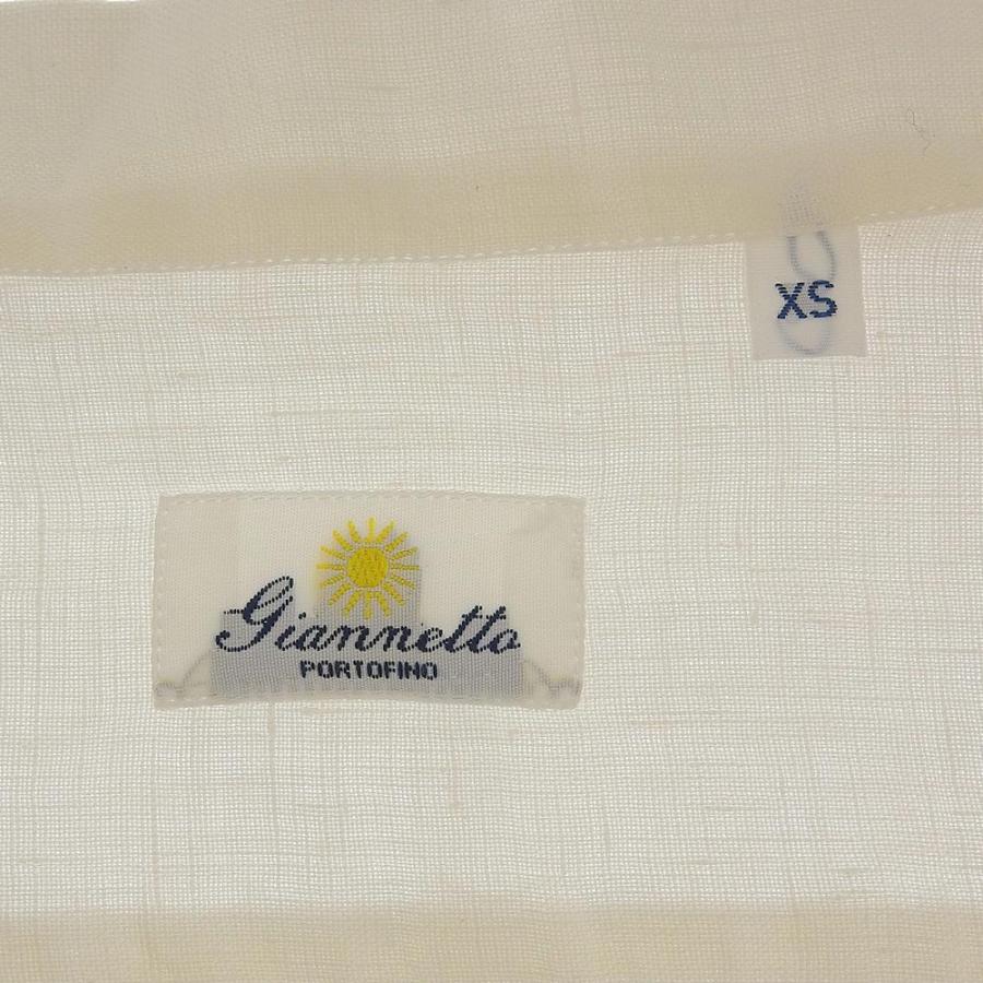 未使用 GIANNETTO ジャンネット MEW CARAIBI リネン オープンカラーシャツジャケット メンズ ホワイト XS : ブランドリユースショップエコスタイル - 通販 ...