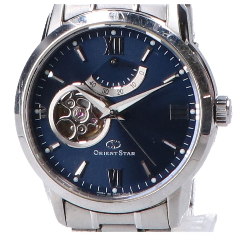 ORIENTSTAR オリエントスター DA02-CO-B オープンハート バックスケルトン 自動巻き 腕時計 シルバー/ネイビー メンズ : ブランドリユースショップエコスタイル - 通販 ...