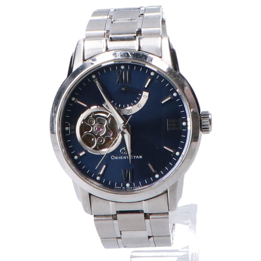 ORIENTSTAR オリエントスター DA02-CO-B オープンハート バックスケルトン 自動巻き 腕時計 シルバー/ネイビー メンズ : ブランドリユースショップエコスタイル - 通販 ...