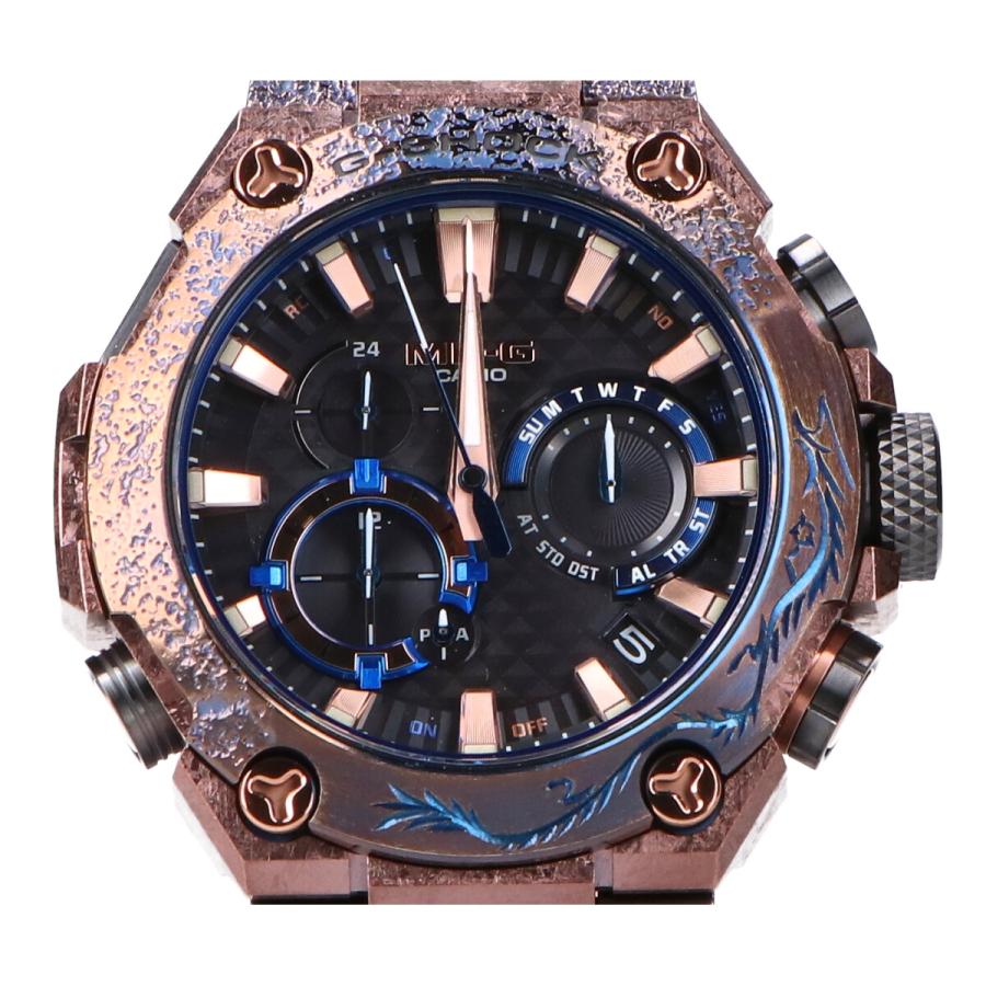 新品同様/ G-SHOCK ジーショック 世界限定400本 MRG-B2000SH-5AJR 衝撃丸 タフソーラー電波 腕時計 青古美 メンズ ...