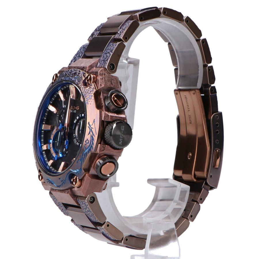 新品同様/ G-SHOCK ジーショック 世界限定400本 MRG-B2000SH-5AJR 衝撃丸 タフソーラー電波 腕時計 青古美 メンズ ...