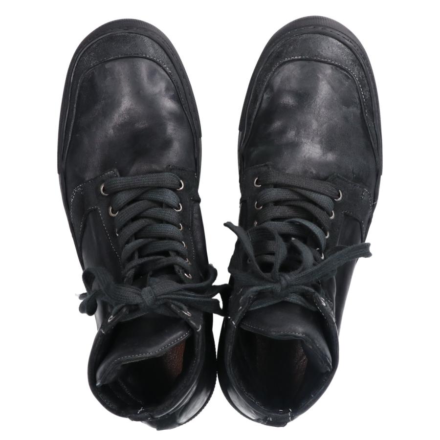 美品 incarnation インカネーション REVERSE HIGH CUT BB-1 SNEAKER / HORSE COMBI LEATHER PIECE DYED ハイカット ...
