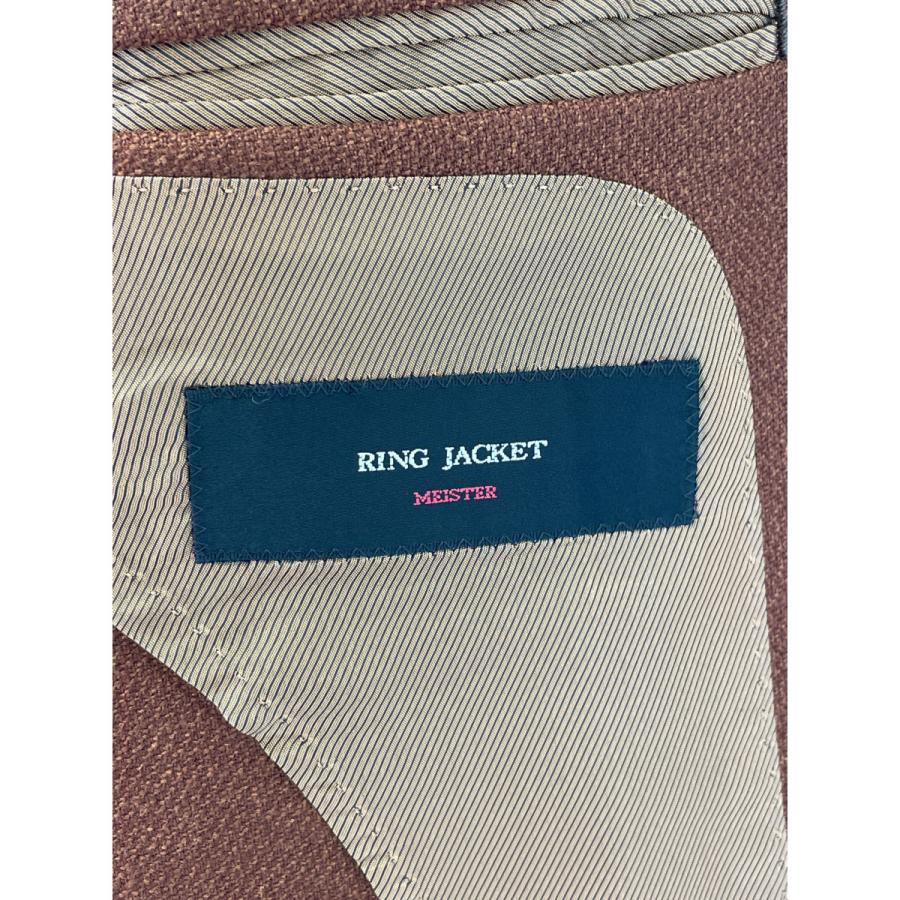 RING JACKET リングヂャケット MEISTER MODEL ブラウン イタリアンバルーン ウールシルク 3Bジャケット 44 ジャケット ウール メンズ 中古 : ブランドリユース ...
