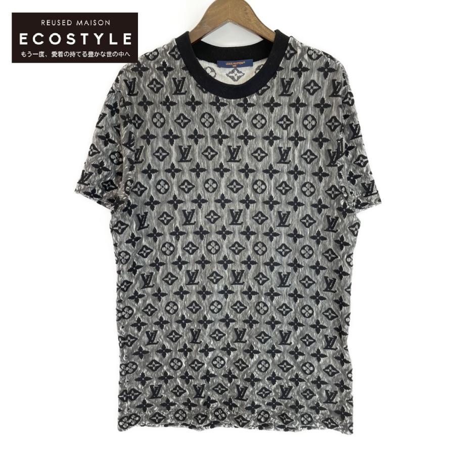 LOUIS VUITTON ルイ ヴィトン RM222 NK9 HNY72W モノグラム ハーフスリーブカットソー ブラック ホワイト M ...