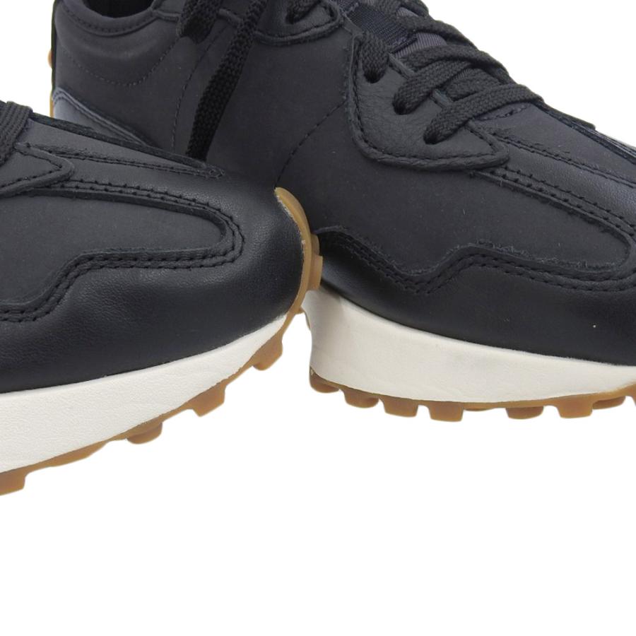 New Balance 未使用 NEW BALANCE ニューバランス レザー スニーカー レディース ブラック 24.0cm WS327LB ...
