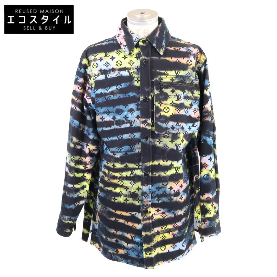 新品/国内正規/21年製 LOUIS VUITTON ルイヴィトン RM2129 H98 HLA10W モノグラムタイダイデニム長袖シャツ XS メンズ : ブランドリユースショップエコス ...
