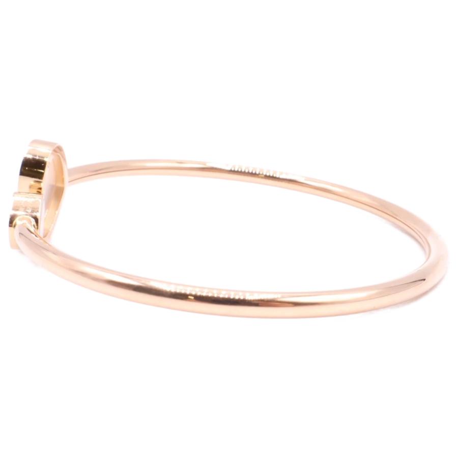 Chopard 新品同様/ ショパール 857482-5303 750 0.05ctダイヤモンド マザーオブパール ハッピーハート バングル ...