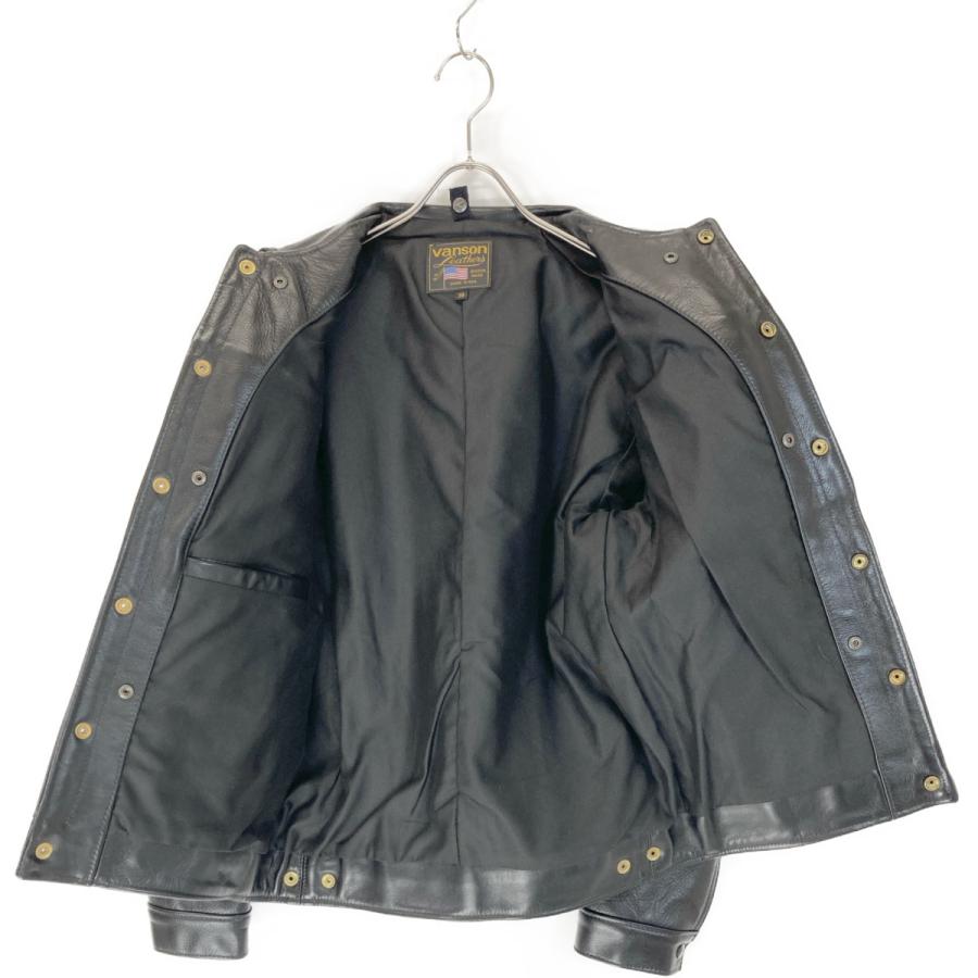 VANSON バンソン DJCB ブラック 3rd型レザートラッカージャケット 38 ジャケット レザー メンズ 中古 : ブランドリユース ...