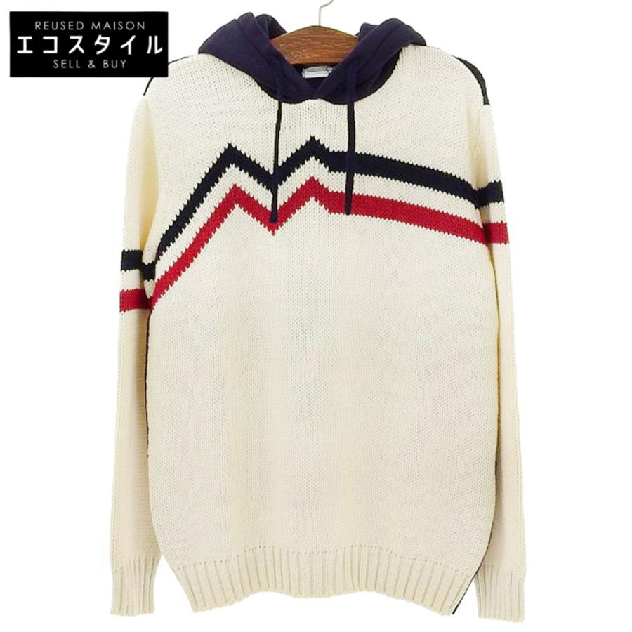 新品同様 P.M.D.S PREMIUM MOOD DENIM SUPERIOR ピーエムディーエス JIM モヘア混 ニット切替 プルオーバー メンズ トリコロール XL : ブランド ...