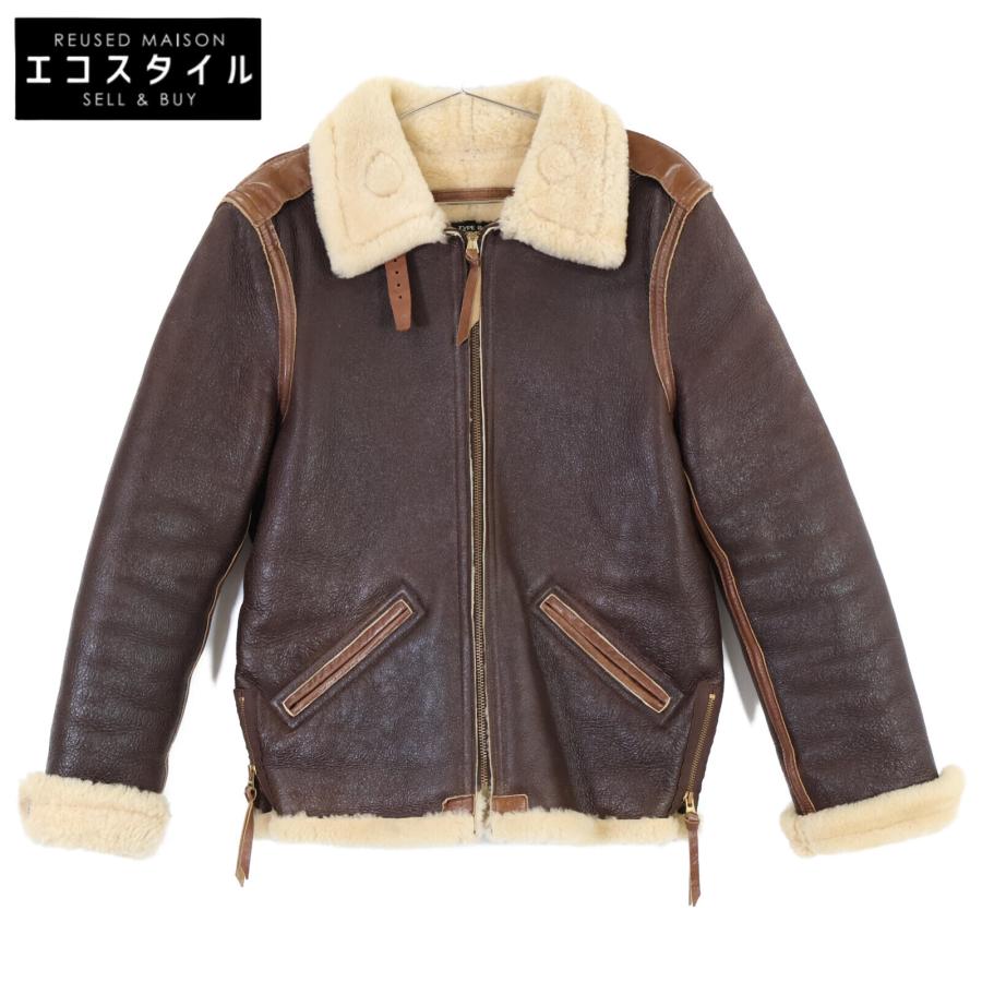 AVIREX アヴィレックス 6101028 B-6 94-3888 ムートン フライト ジャケット 38 ブラウン メンズ : ブランドリユースショップエコスタイル - 通販 - Yahoo ...