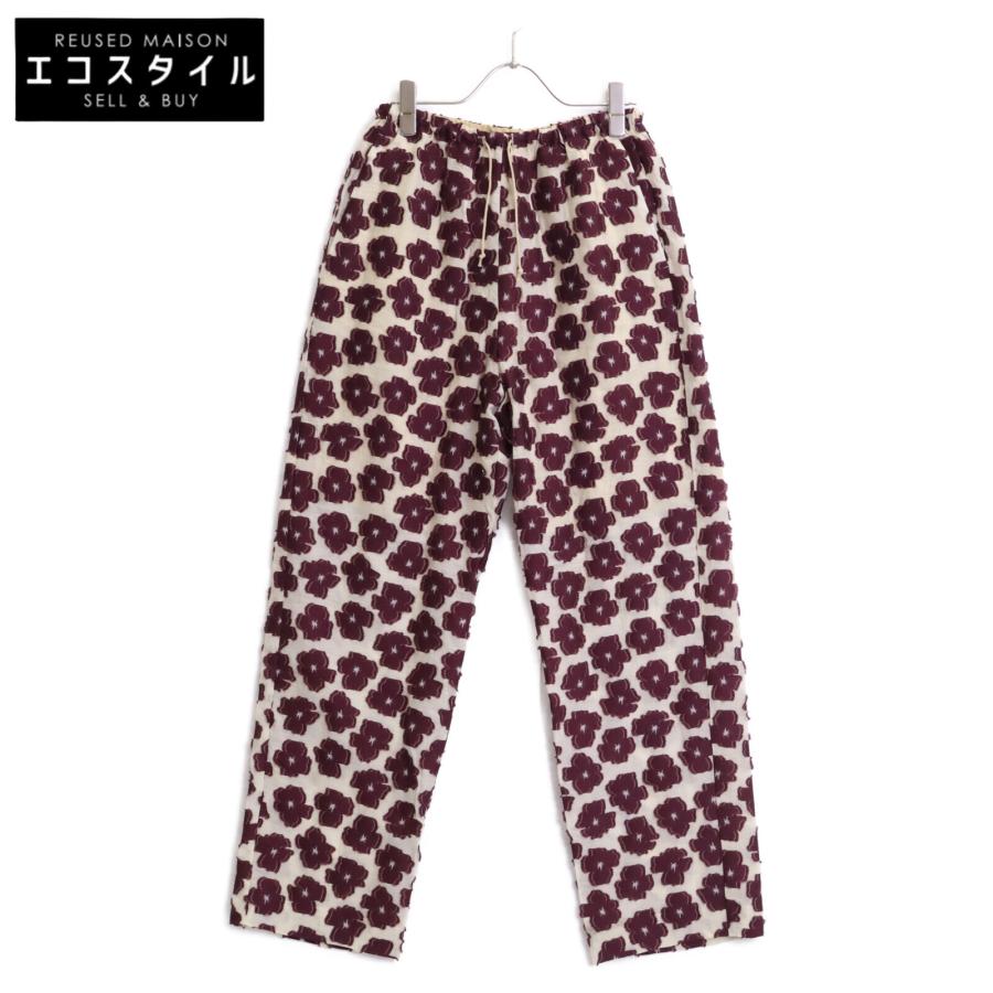 美品/ 6 ROKU ロク 8614-299-0654 フラワー ジャガードパンツ/ ボトムス 36 ベージュ/ボルドー レディース : ブランドリユースショップエコスタイル - 通販 ...