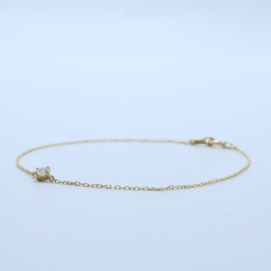 ete 美品 エテ K18 ブライト ダイヤモンド 0.1ct ブレスレット イエローゴールド レディース : ブランドリユースショップエコスタイル - 通販 - Yahoo!ショッピング