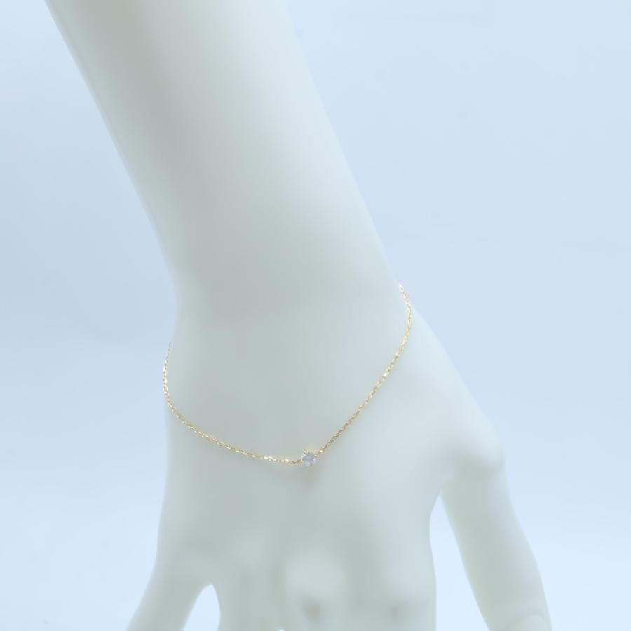 ete 美品 エテ K18 ブライト ダイヤモンド 0.1ct ブレスレット イエローゴールド レディース : ブランドリユースショップエコスタイル - 通販 - Yahoo!ショッピング