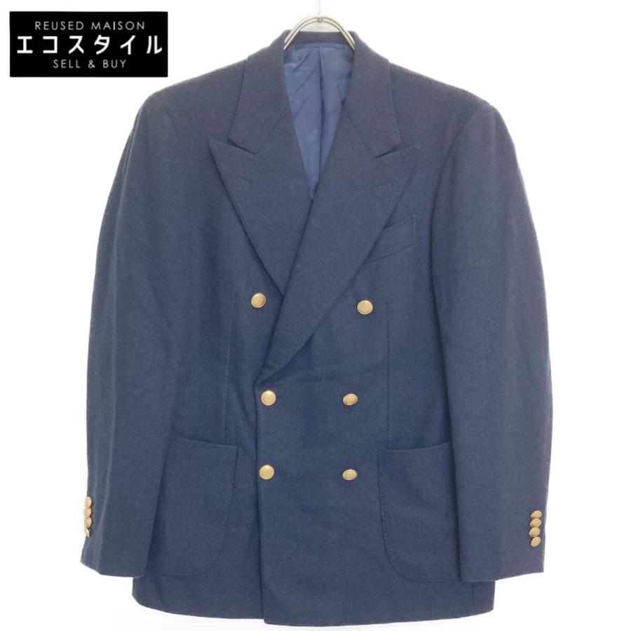 BEAMS F ビームスエフ CAMPORE CASHMERE DOUBLE BREAST BLAZER ネイビー 44 ジャケット カシミア ...