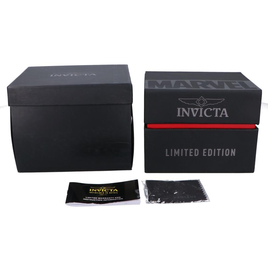 新品同様 INVICTA インヴィクタ 30553 Marvel Black Panther マーベル ブラックパンサー クロノグラフ ...