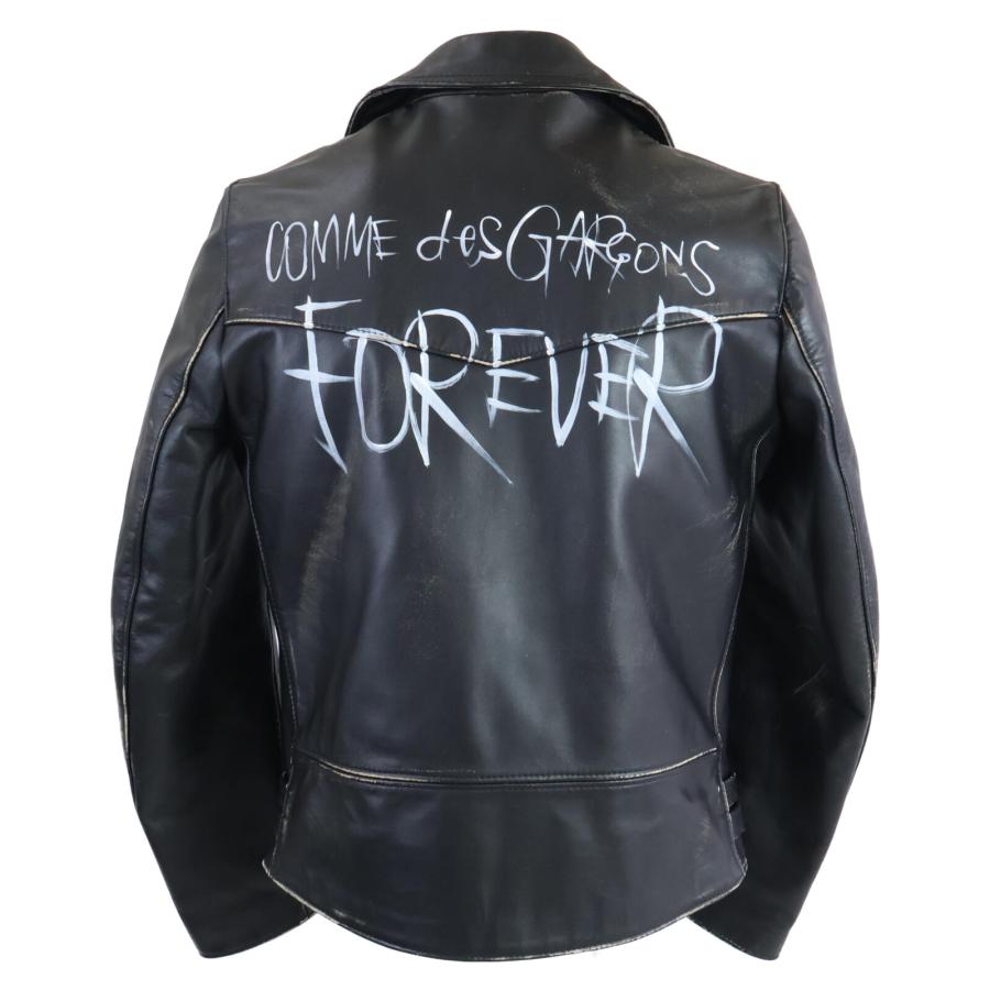 Lewis Leathers ルイスレザー xコムデギャルソン 青山限定 KZ-J001 391T カウハイド ライトニング ライダース ジャケット 40 メンズ : ブランドリユースショップ ...