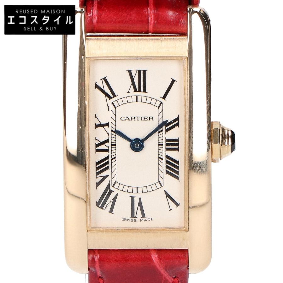 Cartier（カルティエ） 750YG W2601556 タンクアメリカンSM QZ 腕時計 ゴールド メンズ : ブランドリユースショップ ...
