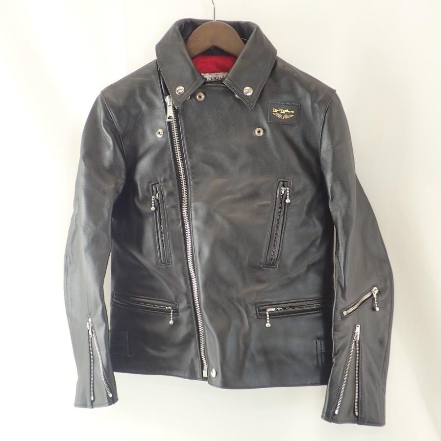 Lewis Leathers ルイスレザー 391T タイトフィット スクエアパッチ カウハイド ライトニング ダブルライダース ジャケット 34 メンズ : ブランドリユースショップエコス ...