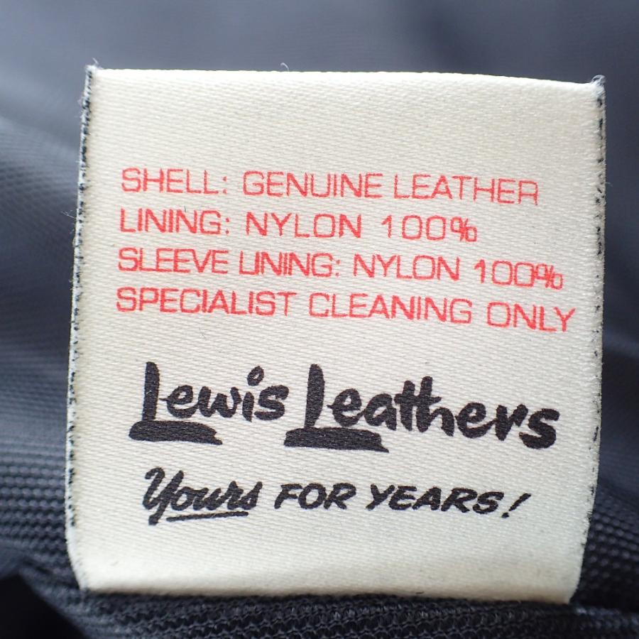 新品同様 Lewis Leathers ルイスレザー D LEWIS AVIAKIT 441T タイトフィット シープスキン サイクロンダブルライダース36 メンズ ...
