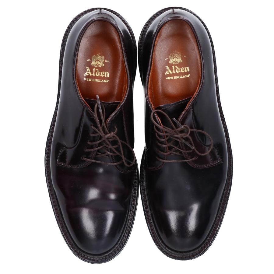 ALDEN 美品 Alden オールデン 990 コードバン プレーントゥシューズ 5 1/2D バーガンディ メンズ : ブランドリユースショップエコスタイル - 通販 - Yahoo!ショッピング