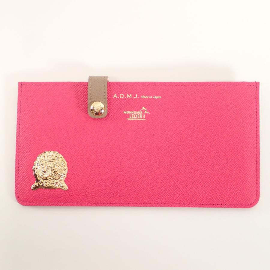 新品同様 A.D.M.J. Accessoires De Mademoiselle ADMJ ACS06014 WEINHEIMER LEDER ワインハイマー・レーダー スリムウォレット ...