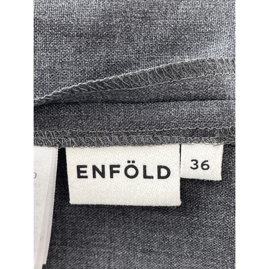 ENFOLD エンフォルド 300DS331-0290 トロレイヤードセミワイドパンツ グレー 36 ボトムス ウール レディース 中古 : 2888800000004458 : ブランド ...
