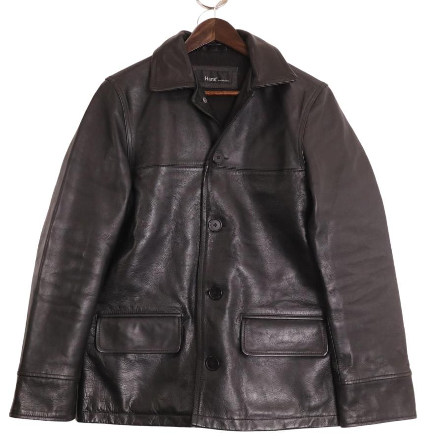 Haruf ハルフ カウレザー ライダースジャケット ブラック M ジャケット レザー メンズ 中古 : ブランドリユースショップエコスタイル - 通販 - Yahoo!ショッピング