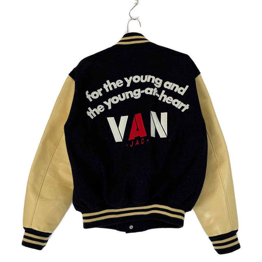 VANJACKET ヴァンジャケット JW-10506 アームレザー切替 スタジャン/ ジャケット L ネイビー/ベージュ メンズ : ブランドリユースショップエコスタイル - 通販 ...