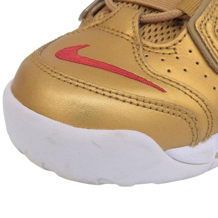 NIKE NIKI ナイキ × Supreme シュプリーム エアモアアップテンポ スニーカー シューズ メンズ ゴールド 26.5cm ...