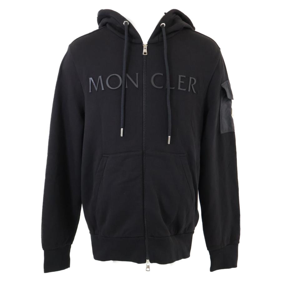 MONCLER（モンクレール） 美品/国内正規/22年製 FELPA CON CAPPUCCIO 立体ロゴ ジップアップ パーカー/ トップス ...